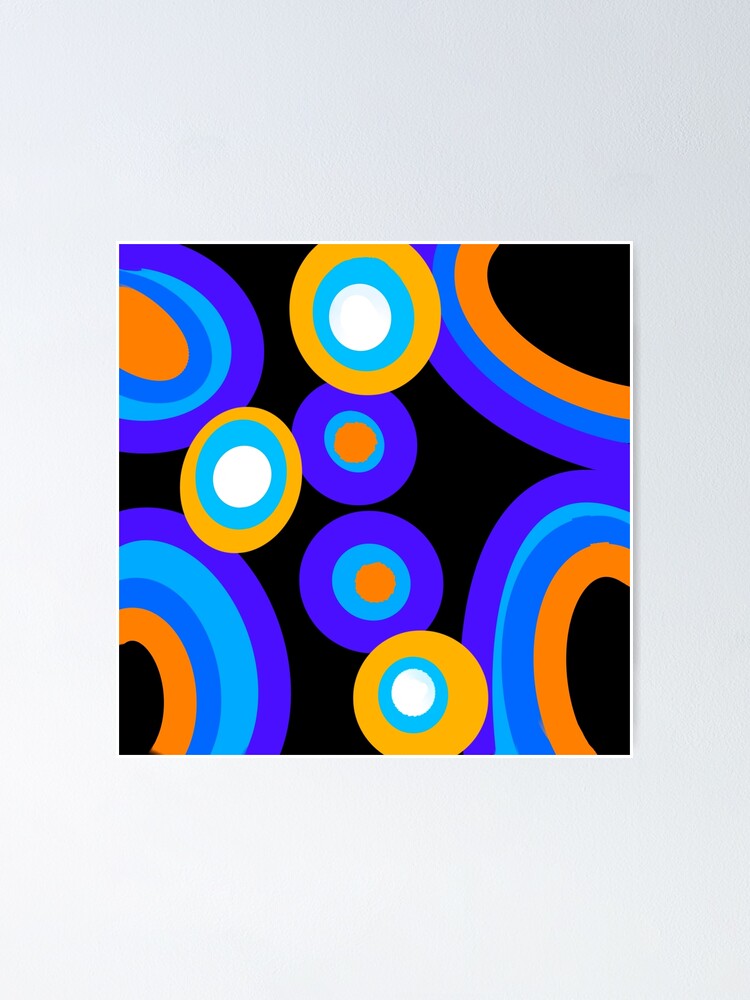 "Mid Century Modern Circle Design" Poster by Claudjenkins | Redbubble