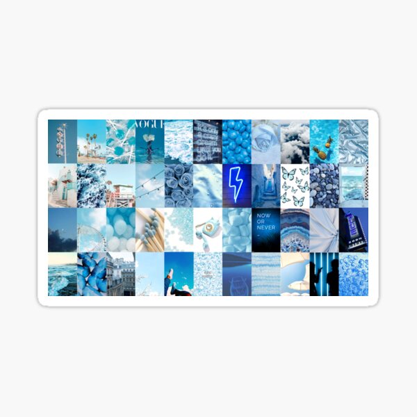 "Blue Aesthetic Tumblr Collage" Sticker for Sale by agethegreat | Redbubble