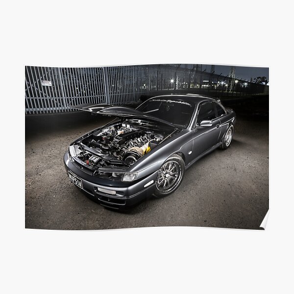 "Adel Khallouf's LS3-Powered Nissan S14 200SX Silvia" Poster for Sale ...