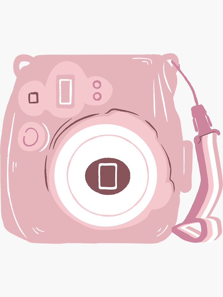"Pink Polaroid Camera" Sticker for Sale by arialiuia | Redbubble
