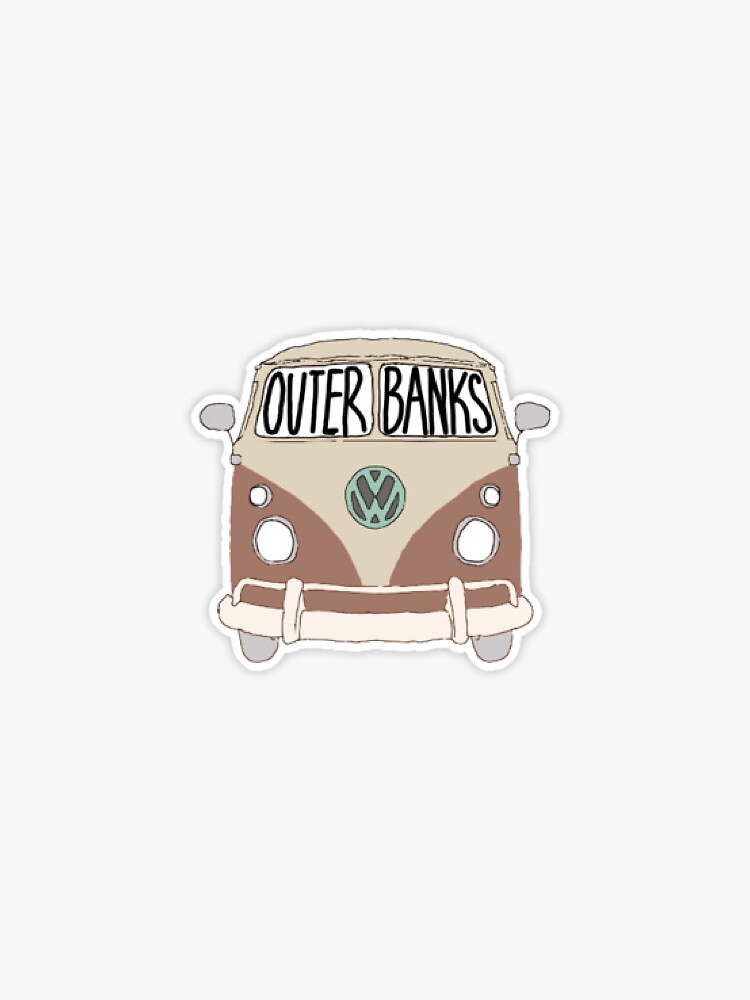 "outerbanks van" Sticker for Sale by b-pdrawdesign | Redbubble