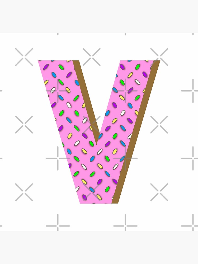 "Letter V donuts " Poster for Sale by seham1als | Redbubble
