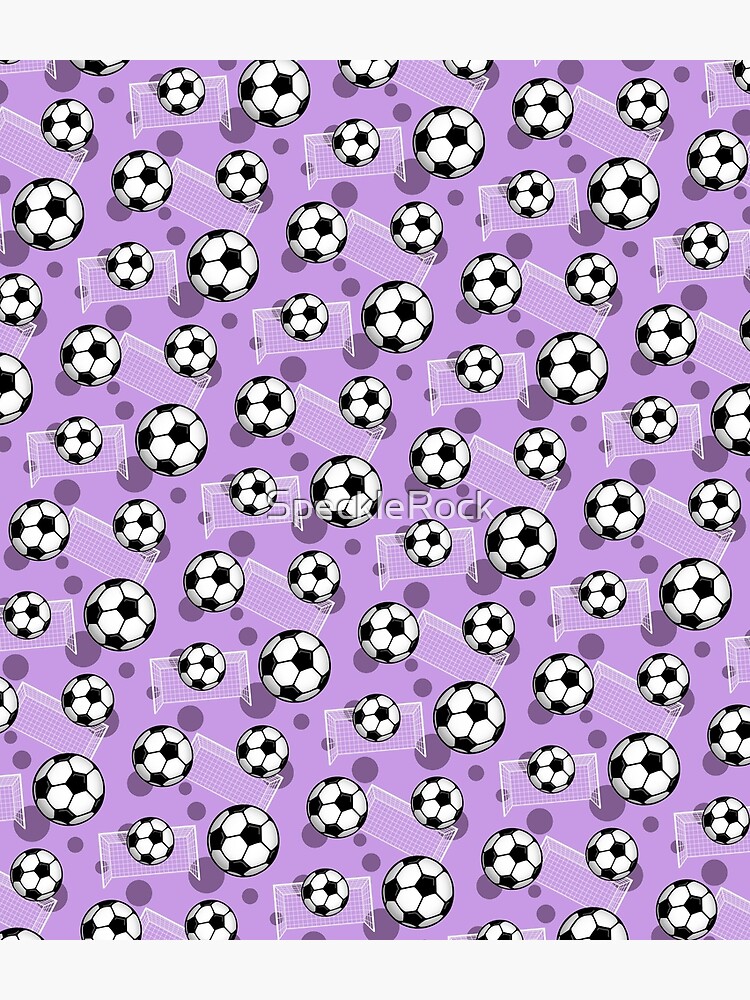 "Soccer Ball and Goal Purple Pattern - Purple Soccer" Backpack for Sale ...