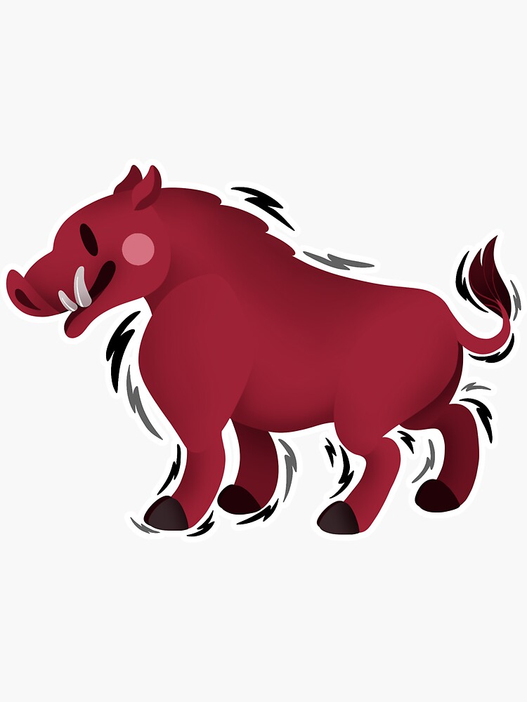 "Big Red" Sticker by oliviaclen | Redbubble