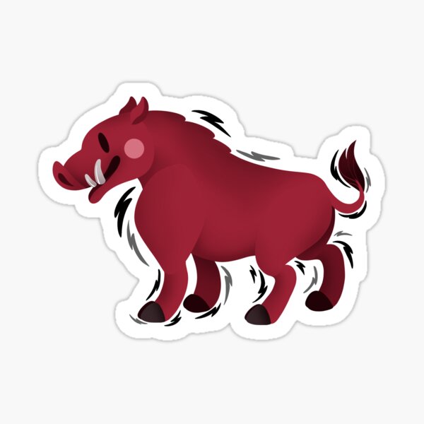 "Big Red" Sticker by oliviaclen | Redbubble