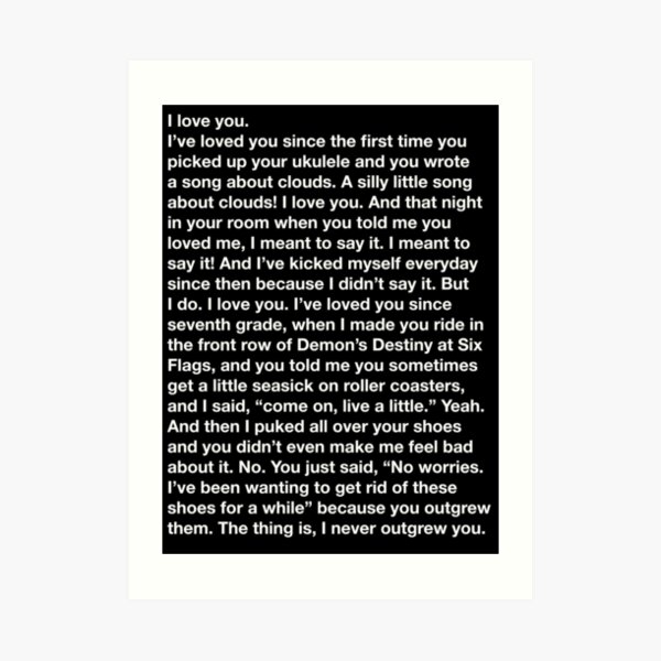 Rickys I Love You Speech Art Prints | Redbubble