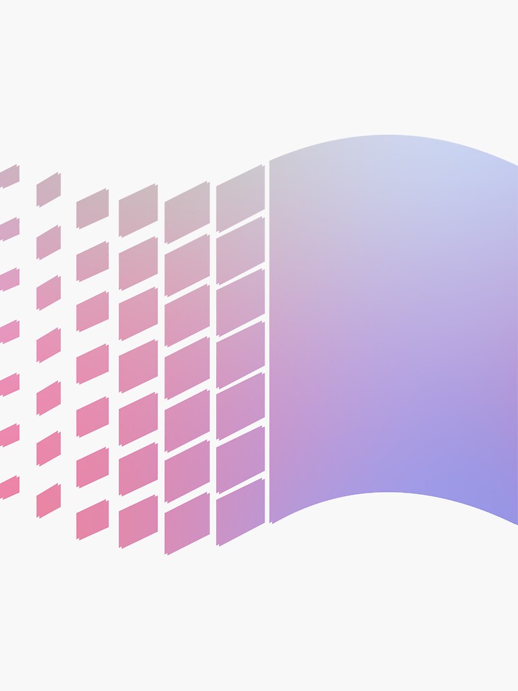 "Gradient windows 98" Sticker for Sale by Methy0 | Redbubble