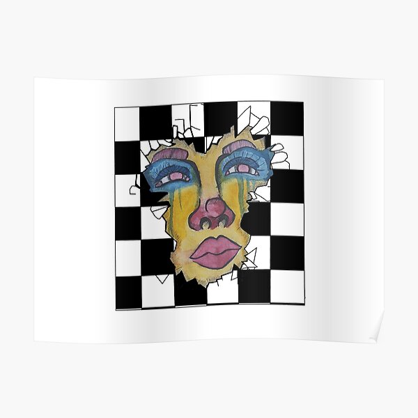 "Checker Face!" Poster for Sale by kodaartz5 | Redbubble
