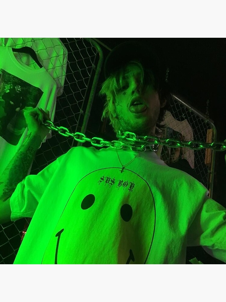 "Green Lil Peep Sticker " Poster by LexiNicole444 | Redbubble