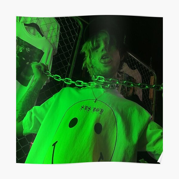 "Green Lil Peep Sticker " Poster by LexiNicole444 | Redbubble