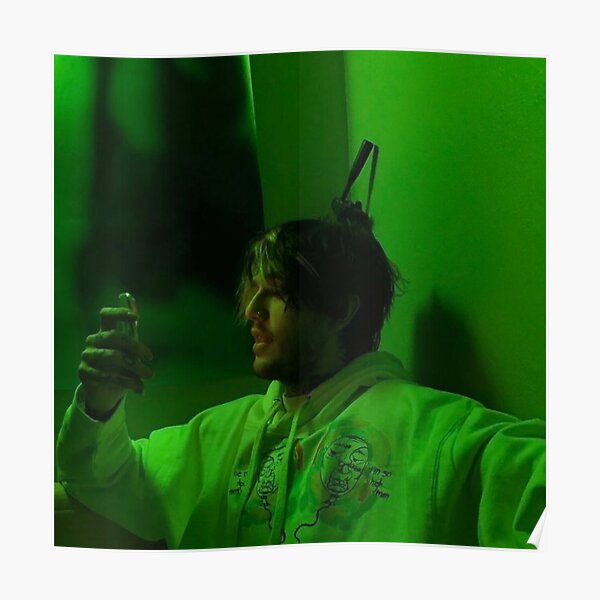 "Neon Green Lil Peep Sticker " Poster by LexiNicole444 | Redbubble