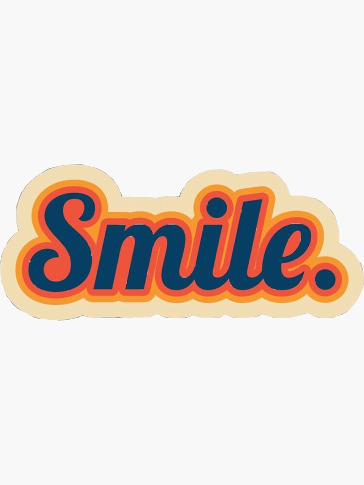 "cute smile sticker" Sticker by ERK01653 | Redbubble