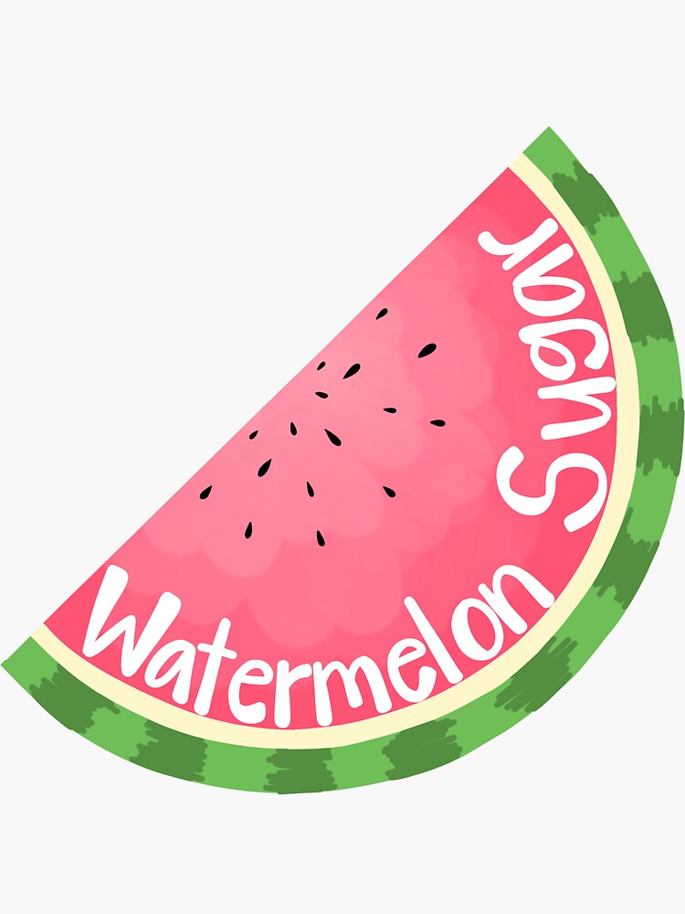 "Watermelon Sugar (Harry Styles)" Sticker for Sale by annakbench ...