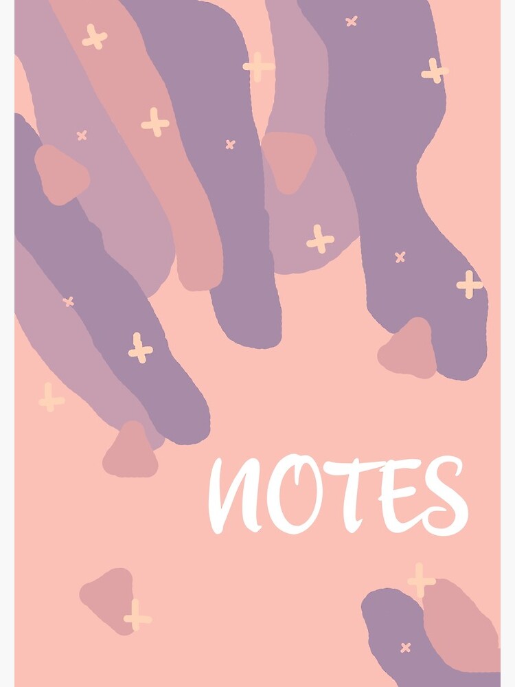 "pink and purple notebook" Spiral Notebook for Sale by CosmosStickers ...