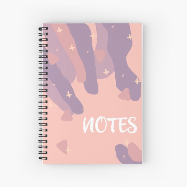 "pink and purple notebook" Spiral Notebook for Sale by CosmosStickers ...