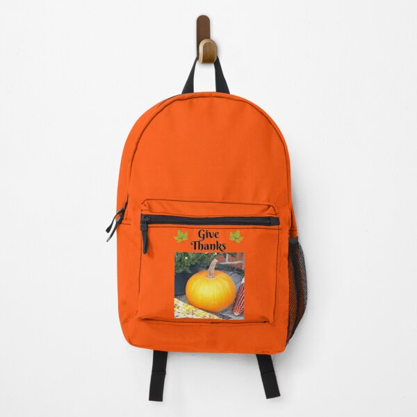 "Danke - Kürbis & Mais Display" Rucksack von ivorymelodies | Redbubble