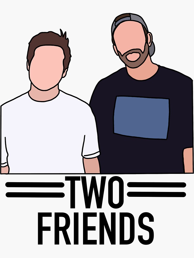 "Two Friends" Sticker for Sale by karenandalice | Redbubble