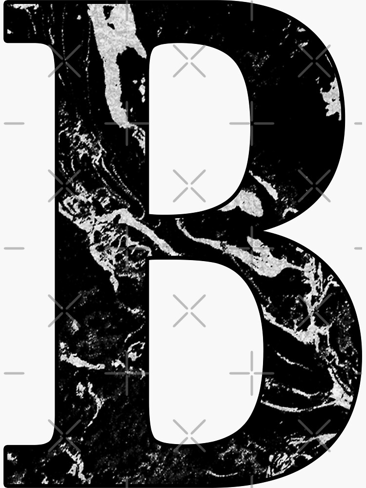"Initial letter B" Sticker for Sale by VaishnaviD | Redbubble