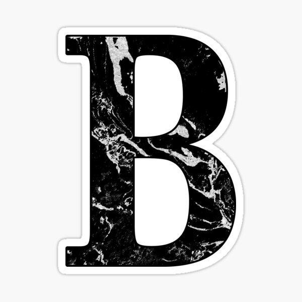 "Initial letter B" Sticker for Sale by VaishnaviD | Redbubble
