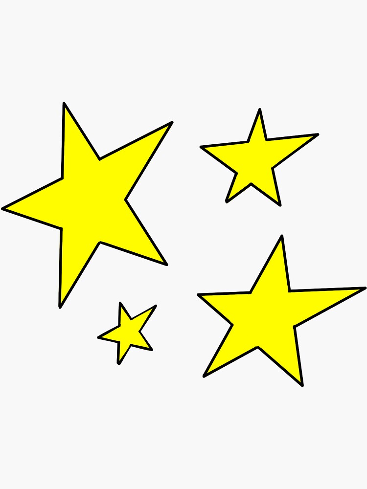 "yellow stars sticker pack" Sticker for Sale by taylorsilvaa | Redbubble
