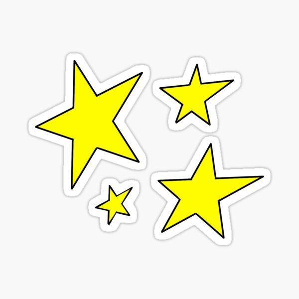"yellow stars sticker pack" Sticker for Sale by taylorsilvaa | Redbubble