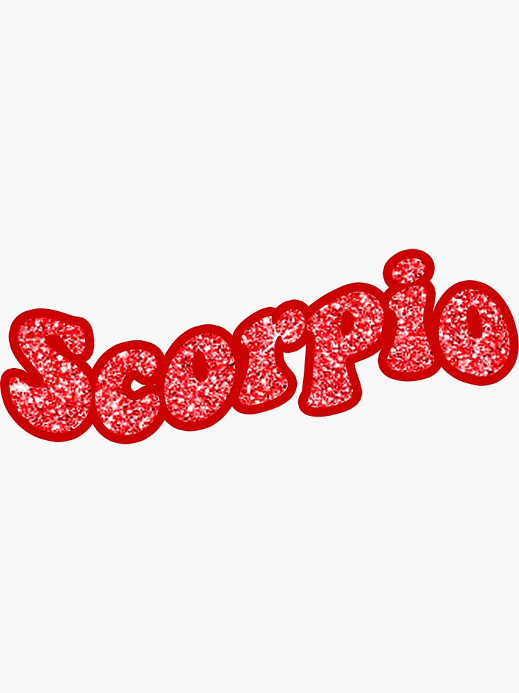 "Scorpio Sticker" Sticker by bubblyzoe | Redbubble