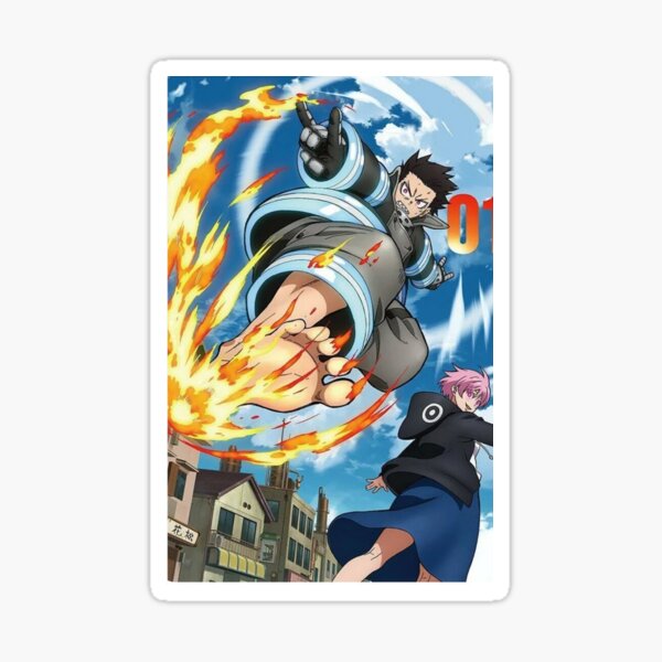 "Fire Force Season 2" Sticker for Sale by rcarpente | Redbubble