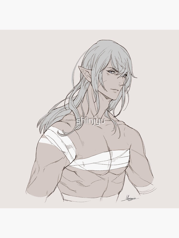 "Estinien (Bust)" Sticker for Sale by shinjyu | Redbubble