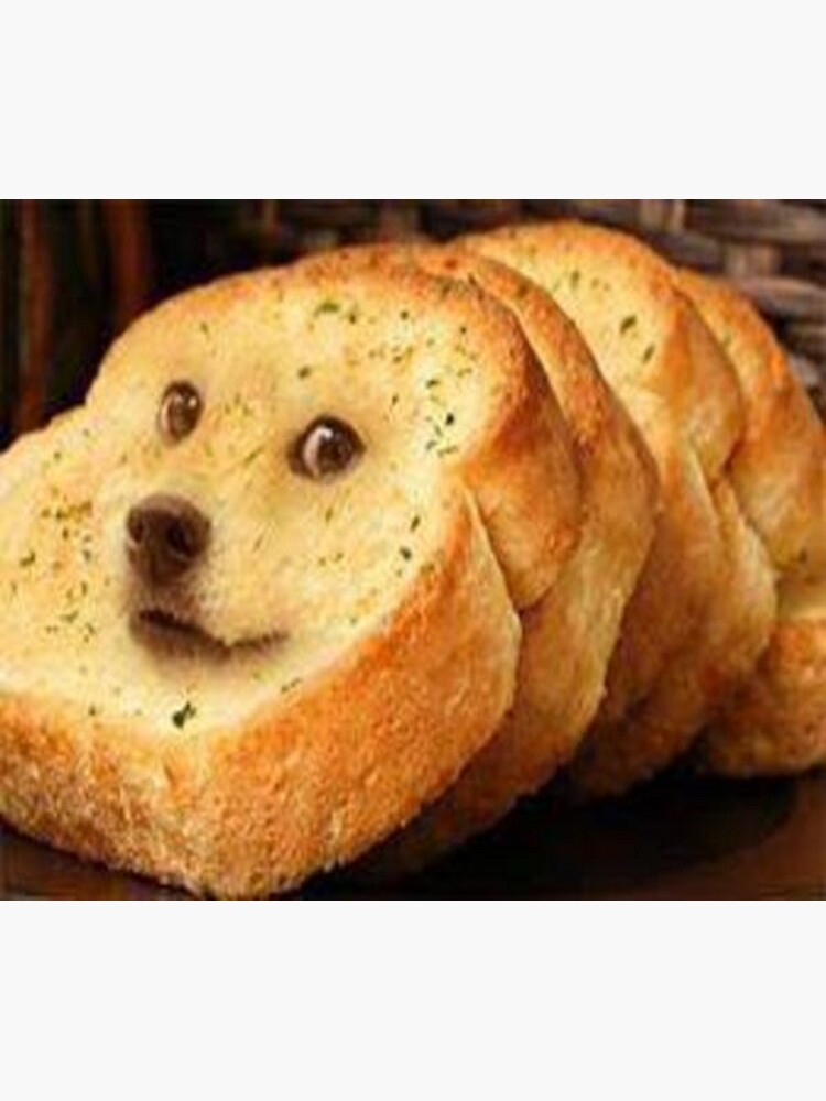 "doge garlic bread yum" Sticker for Sale by j0hnthetiger | Redbubble