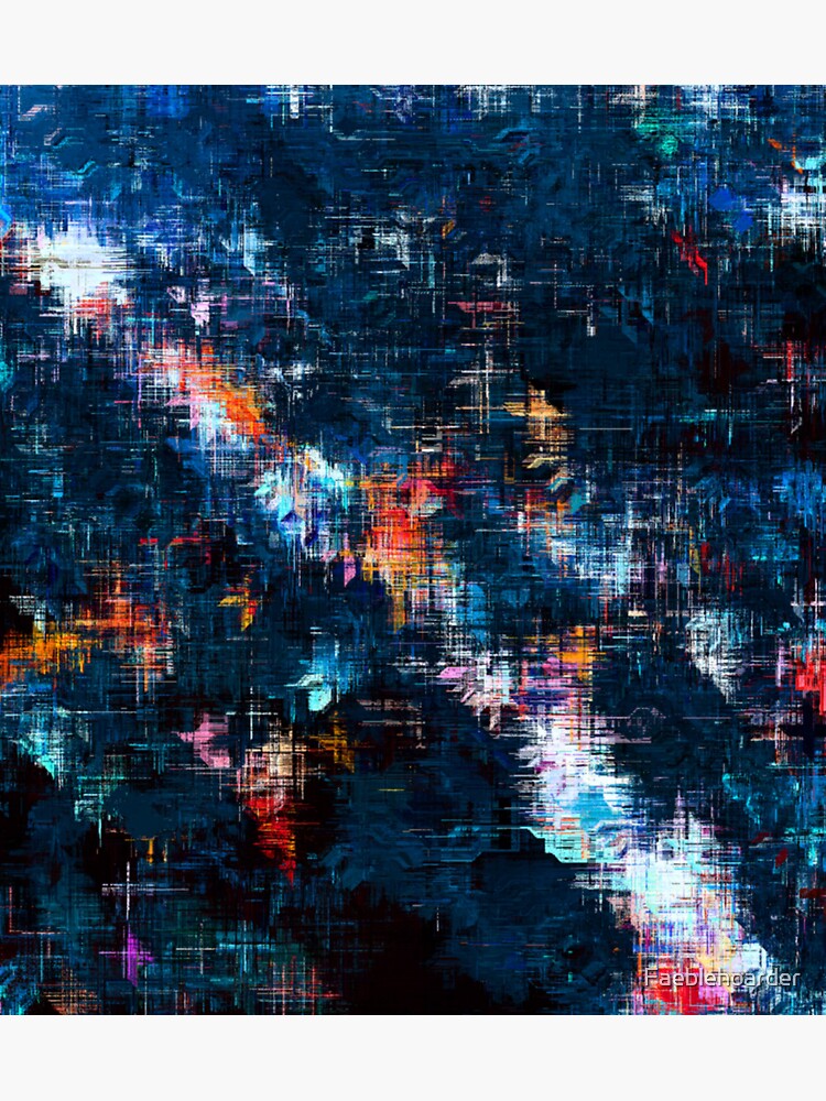 "Distorted colors " Sticker by Faeblehoarder | Redbubble