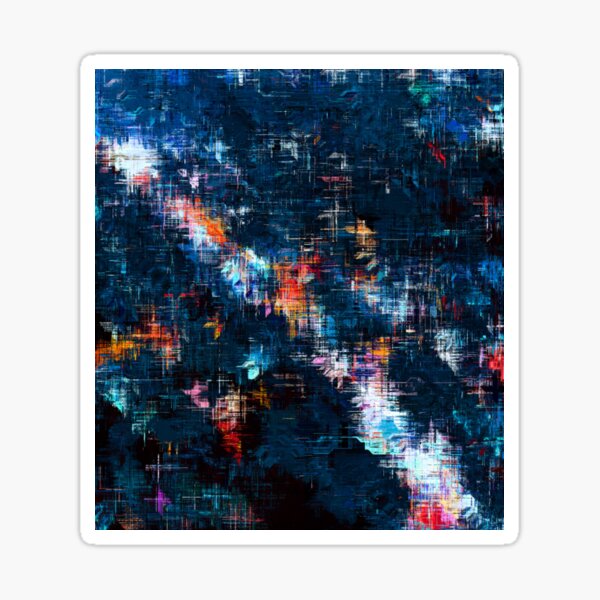 "Distorted colors " Sticker by Faeblehoarder | Redbubble