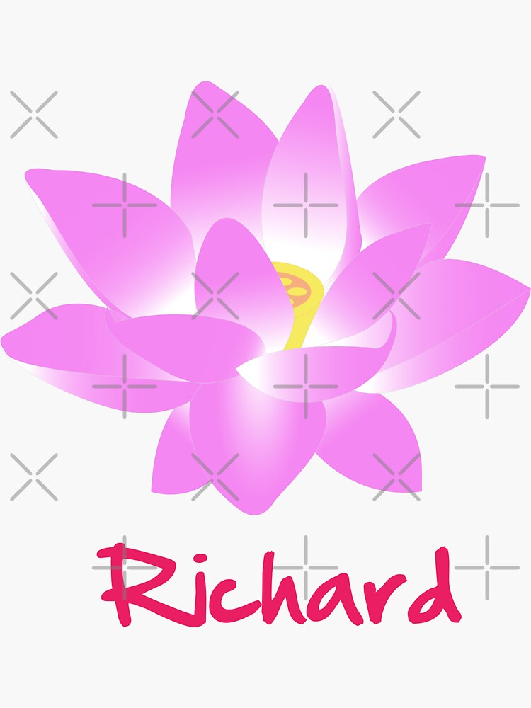 "Richard" Sticker by ramneetkaur6 | Redbubble