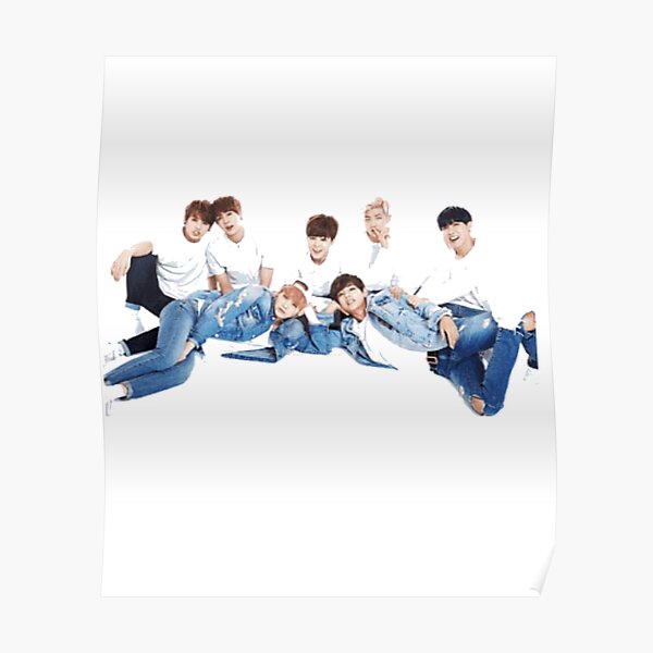 "BTS Group" Poster for Sale by ArtOnPrints | Redbubble