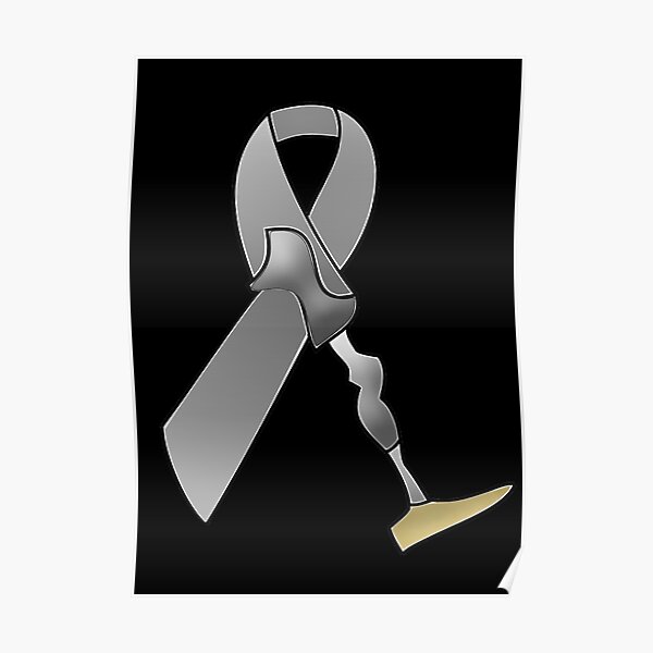 "Amputee Awareness Ribbon" Poster by Alondra | Redbubble