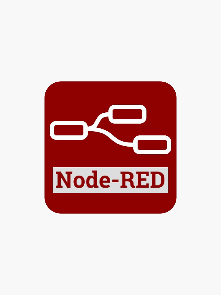"Node RED" Sticker for Sale by garrote | Redbubble