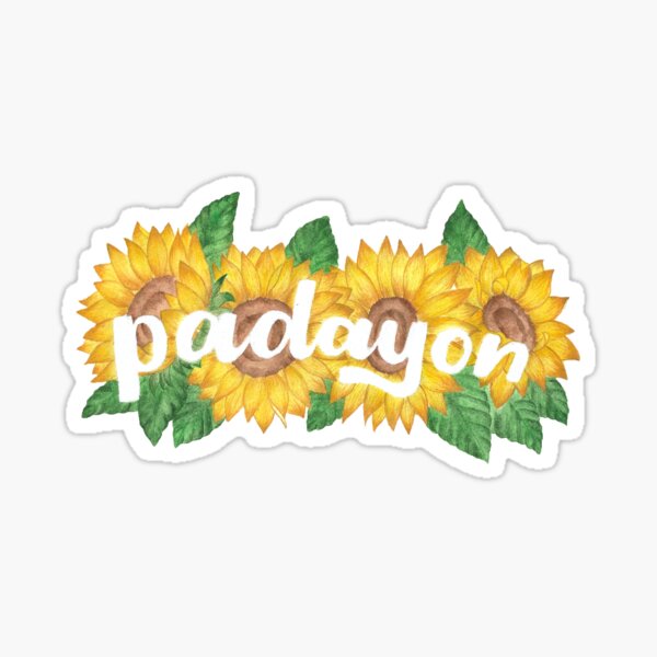 "PADAYON Sunflower Sticker" Sticker by mikscreates | Redbubble