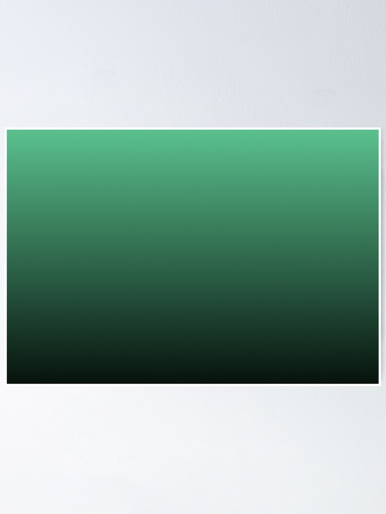 "Forest Green Gradient Colour" Poster by oliverhowells | Redbubble