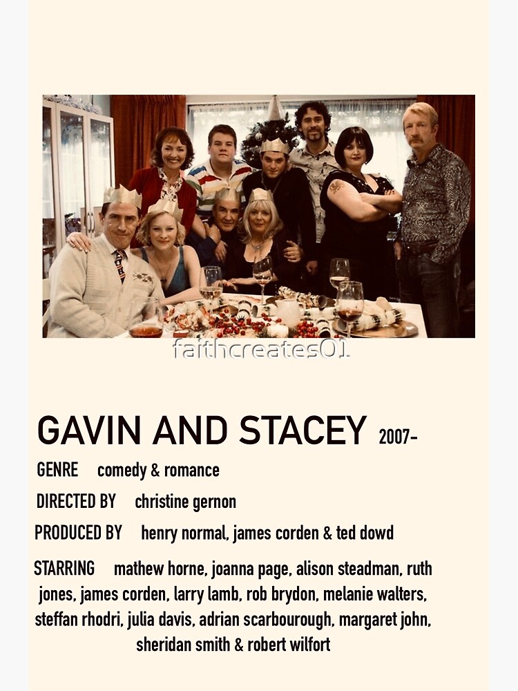 "gavin and stacey minimalist poster" Sticker for Sale by faithcreates01 ...