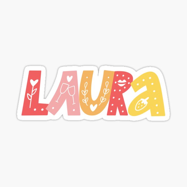 "Laura" Sticker by wunderfamily | Redbubble