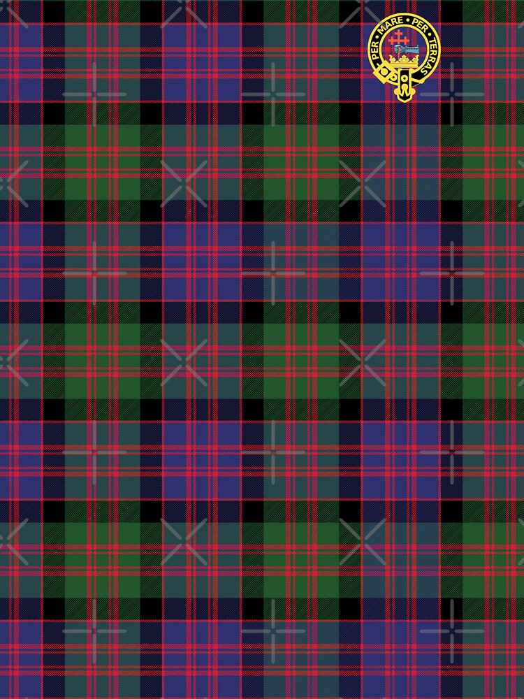 "The McDonald and MacDonald Clan tartan with badge by Faelee" T-shirt ...