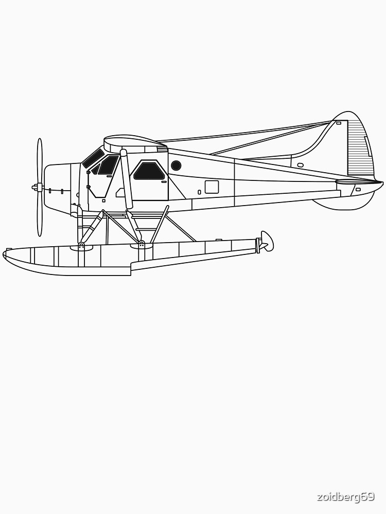 "de Havilland Canada (DHC-2) Beaver Blueprint" Essential T-Shirt for ...