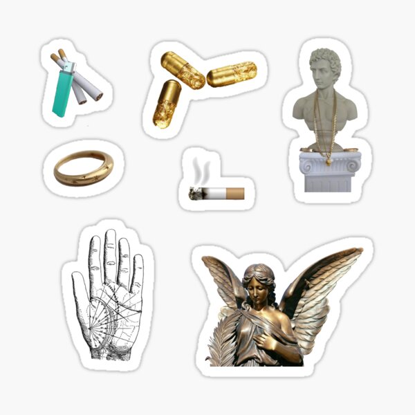 "golden ashes pack" Sticker for Sale by MilkPalace | Redbubble