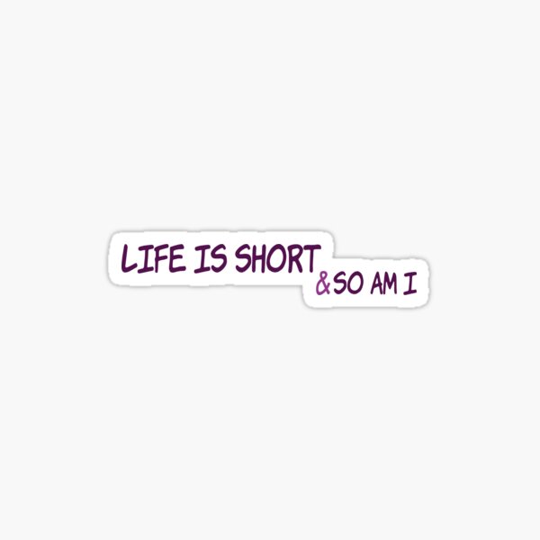 "SHORT PEOPLE FUNNY STICKER " Sticker by noa36 | Redbubble