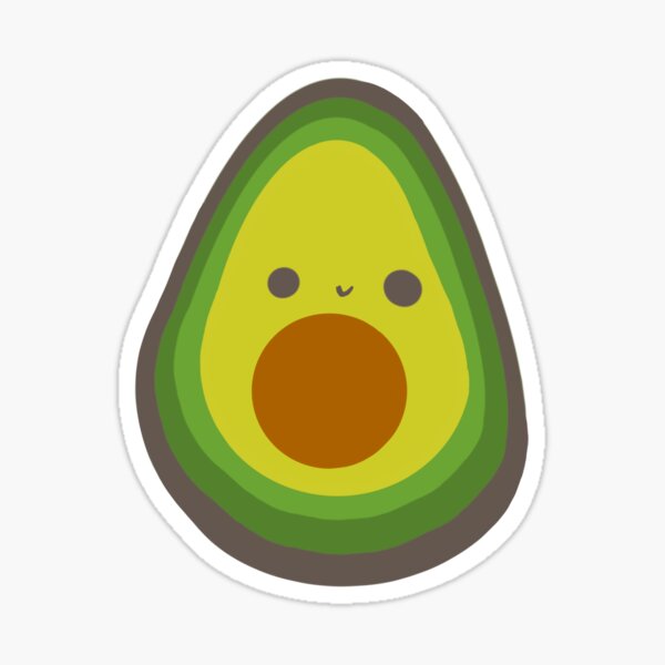 "cute avocado drawing " Sticker for Sale by robinverheul | Redbubble