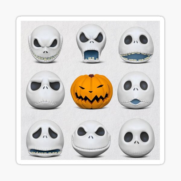 "The many faces of Jack" Sticker by Lustkill | Redbubble