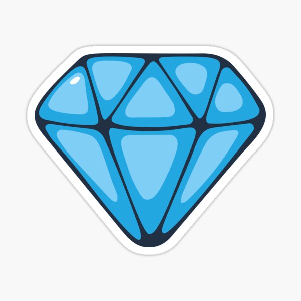 "Blue diamond" Sticker for Sale by Pisarovsky | Redbubble