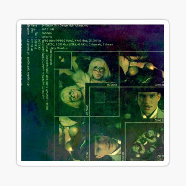 "High Voltage Electric Kissing" Sticker by DroidAKov | Redbubble