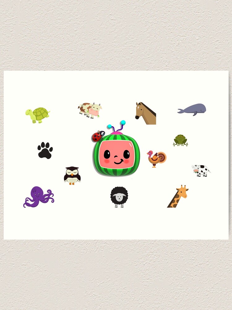 "Cocomelon face mask" Art Print by Hebam07 | Redbubble