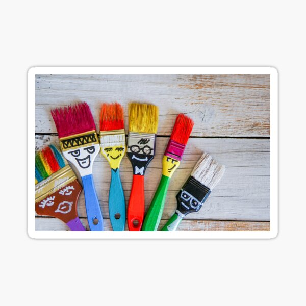 "Funny art" Sticker by CoolDip | Redbubble