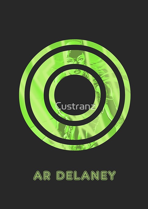 "AR Delaney Font Iconic Charactography - O" by Custranz | Redbubble